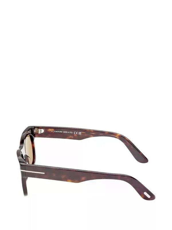 TOM FORD Tortoiseshell-effect Rectangle-frame Sunglasses