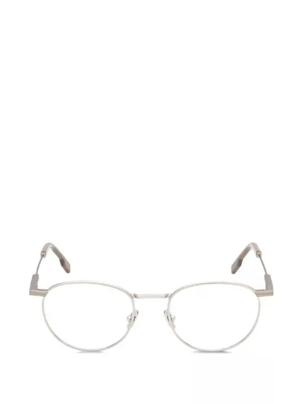 Zegna Round-frame Glasses - Silver