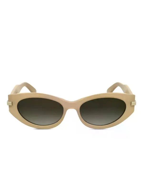 Calvin Klein Oval-frame Sunglasses - White