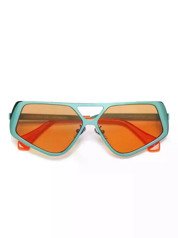 RETROSUPERFUTURE Geometric-frame Sunglasses - Blue