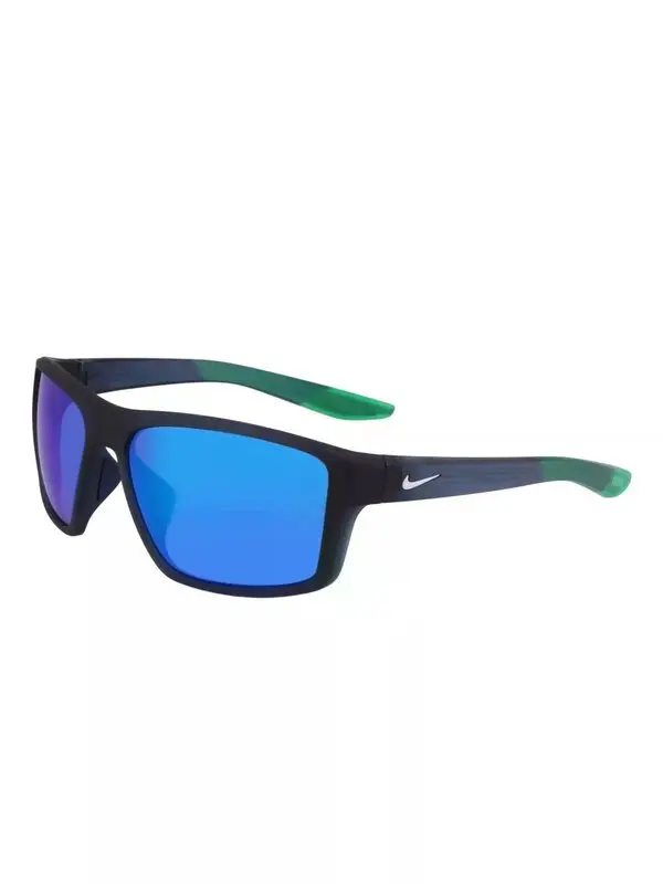 Nike Mirrored-lens Rectangular-frame Sunglasses