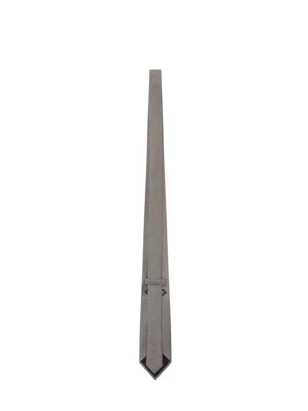 TOM FORD Silk Tie - Silver