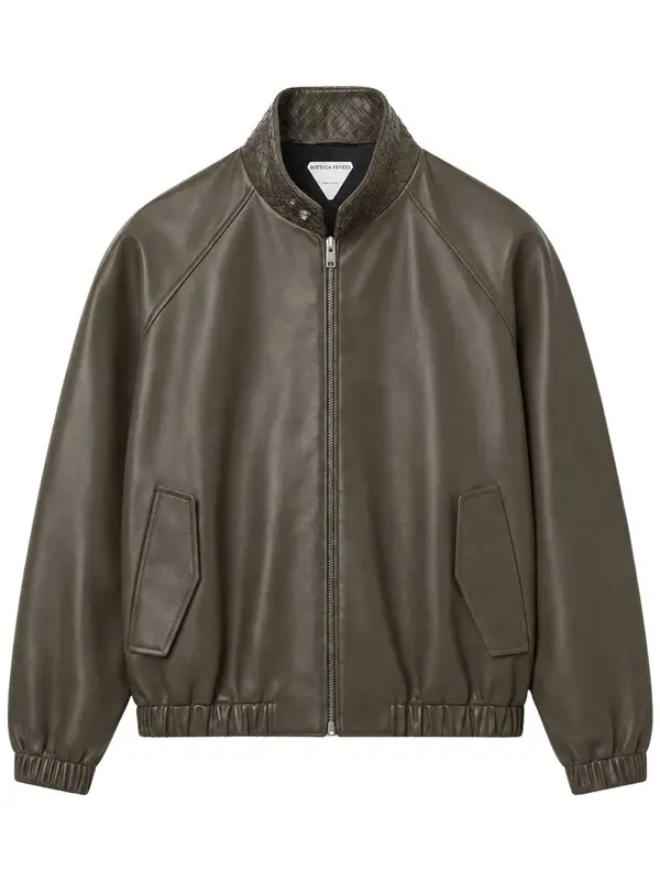 Bottega Veneta Leather Bomber Jacket