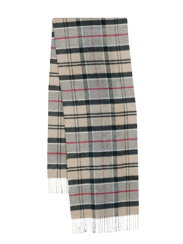 Barbour Yaxley Tartan Scarf - Beige