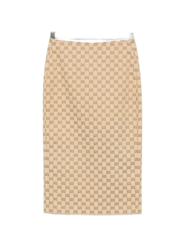 Gucci Gg Cotton Midi Skirt