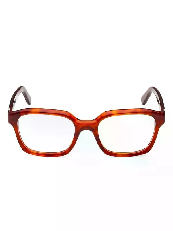 Moncler Geometric-frame Glasses - Brown