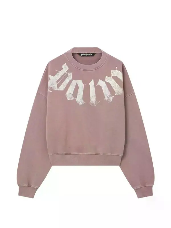 Palm Angels Logo-print Crew-neck Sweatshirt