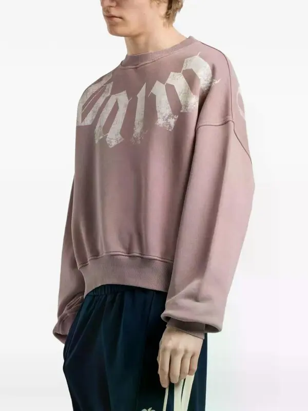 Palm Angels Logo-print Crew-neck Sweatshirt