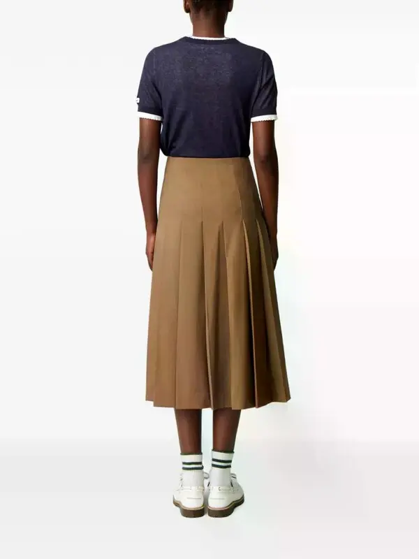 Claudie Pierlot Pleated Midi Skirt