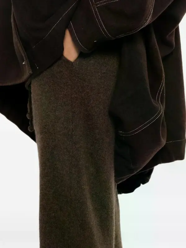 UMA WANG Drawstring Frayed-hem Trousers