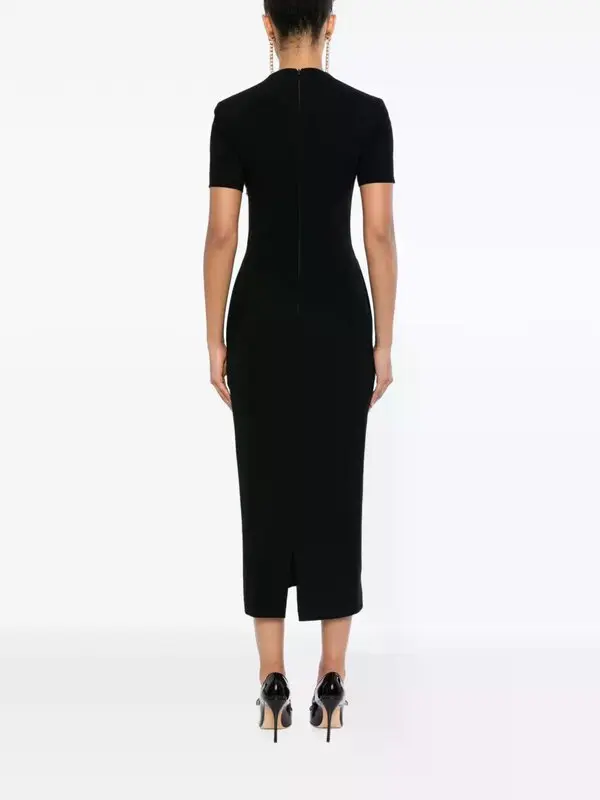 Zuhair Murad Crystal-embellished Portrait-neck Dress