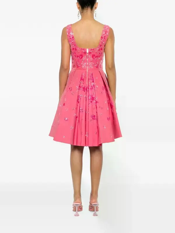 Zuhair Murad Beaded Floral-appliqué Dress