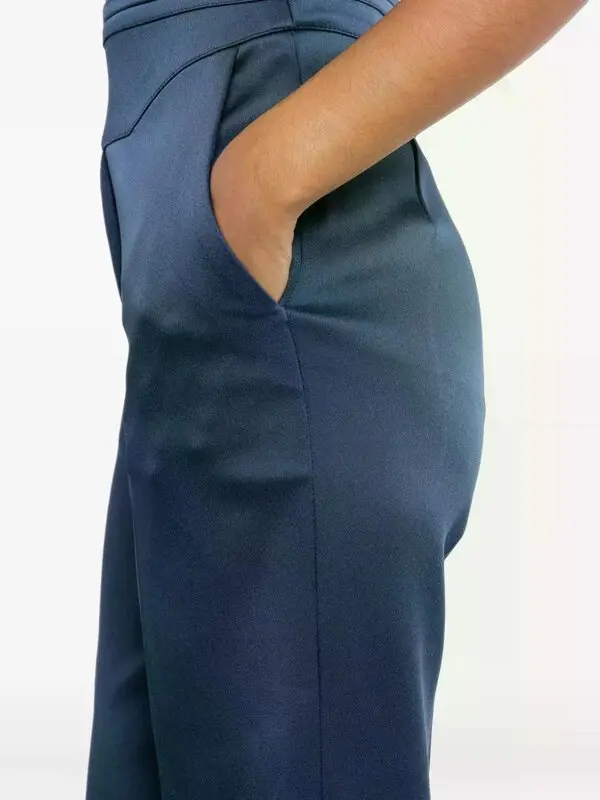 Elie Saab Satin Cummerbund-detail Jumpsuit