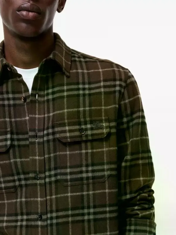 Burberry Check Wool Flannel Overshirt