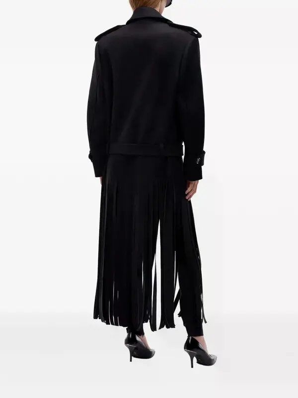 Pinko Fringed Belted Coat