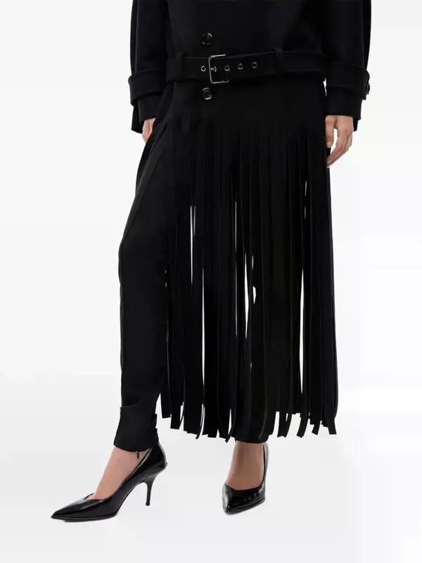 Pinko Fringed Belted Coat