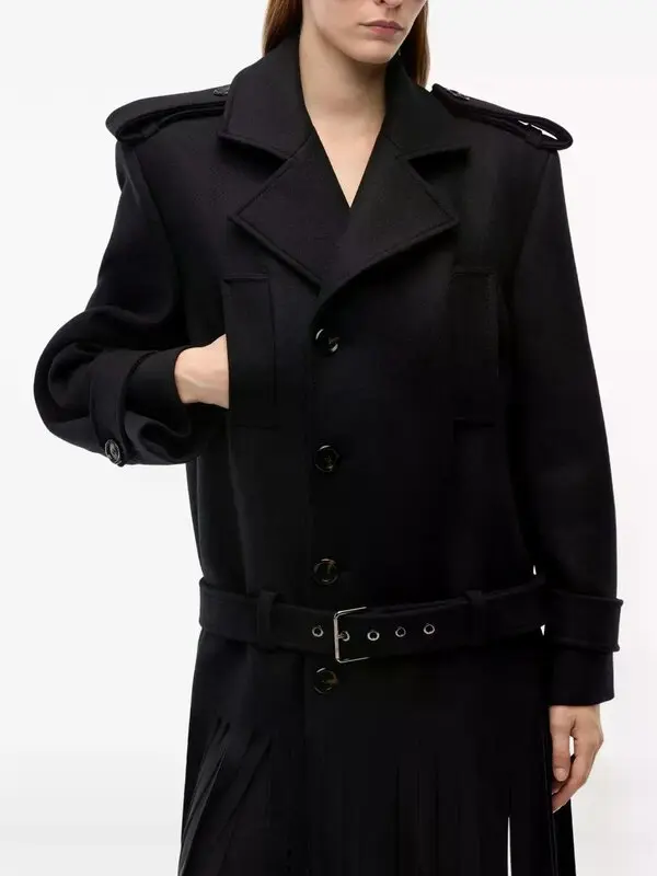 Pinko Fringed Belted Coat