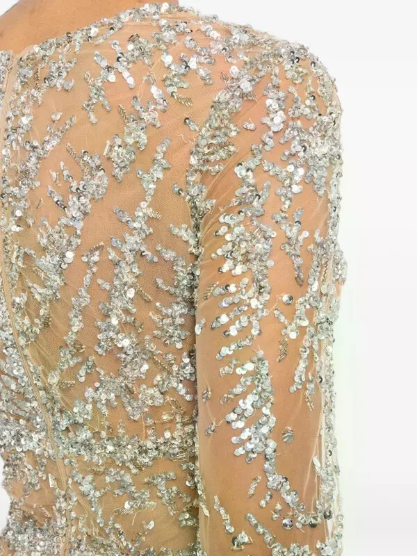 Zuhair Murad Sequin-embellished Tulle Dress