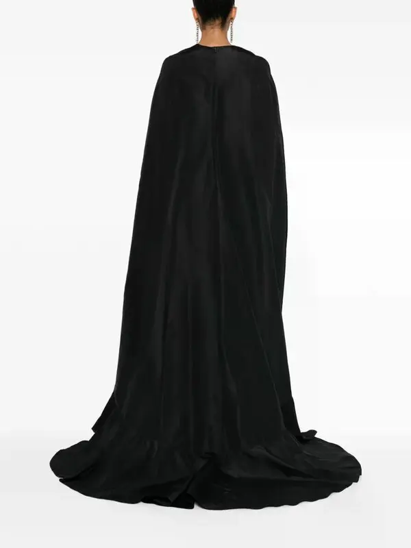 Naeem Khan Ruffled Silk Cape