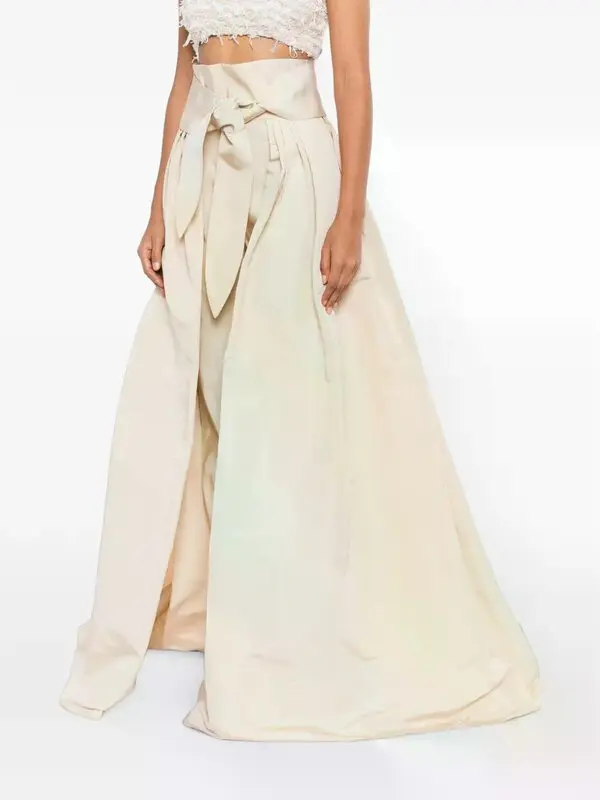 Naeem Khan Overskirt Silk Trousers