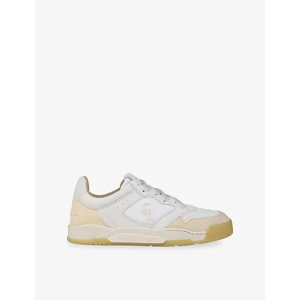 CHRISTIAN LOUBOUTIN Bsktball 1 Retero Leather Trainers - Egg Shell