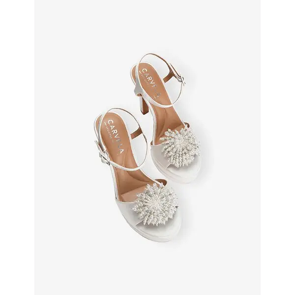 Carvela Lucia Platform-heel Satin Sandals