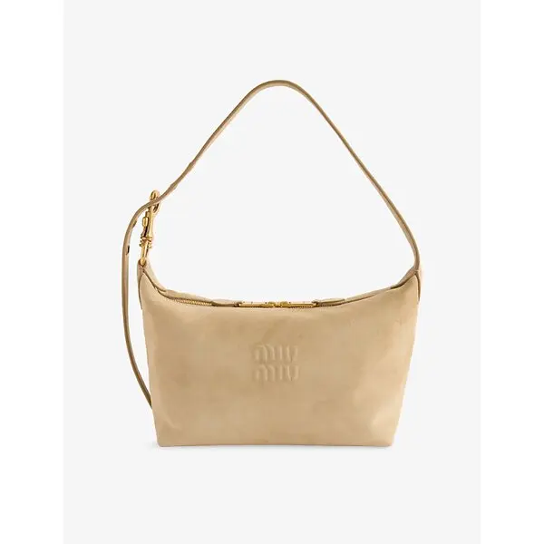 Miu Miu Spirit Small Suede Shoulder Bag