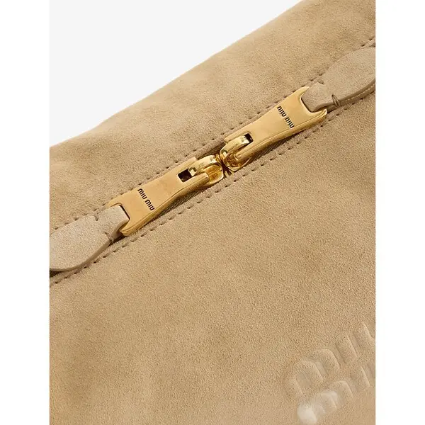 Miu Miu Spirit Small Suede Shoulder Bag