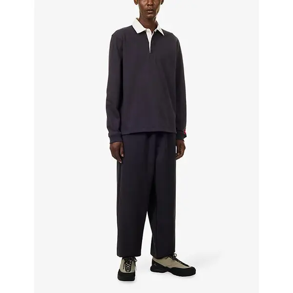The North Face Red Box Rugby Long-sleeve Cotton-stretch Shirt