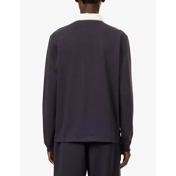 The North Face Red Box Rugby Long-sleeve Cotton-stretch Shirt