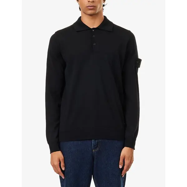 Stone Island Ghost Compass-badge Wool Jumper