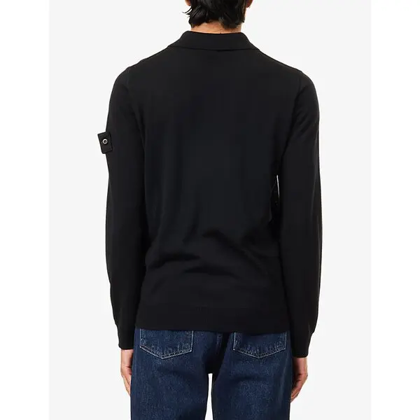 Stone Island Ghost Compass-badge Wool Jumper