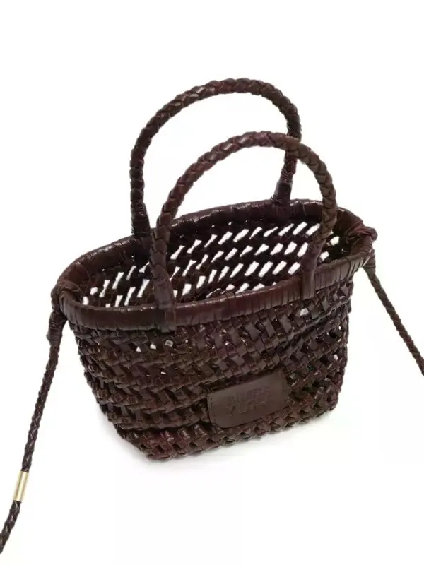 Bimba Y Lola Dark Plaited Leather Mini Bag