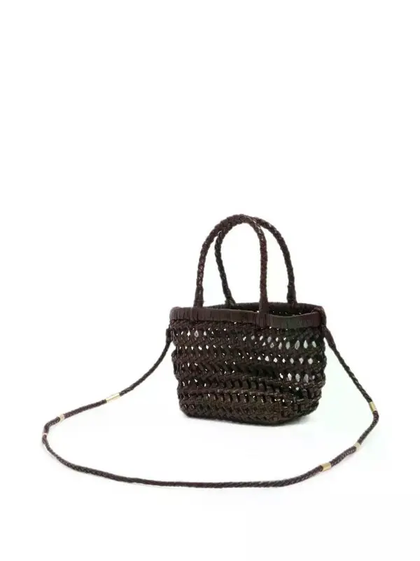 Bimba Y Lola Dark Plaited Leather Mini Bag