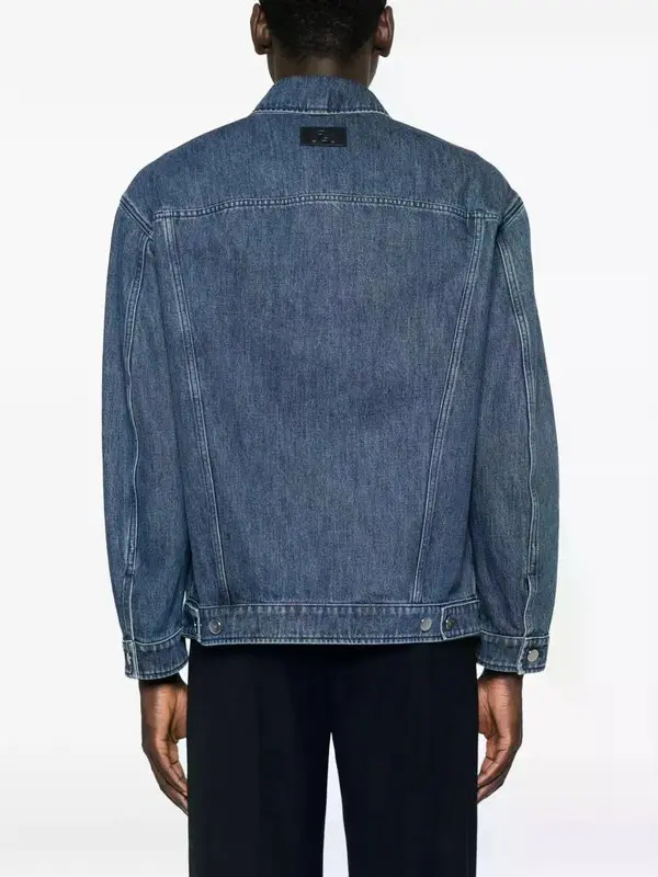 Fendi Logo-patch Denim Jacket
