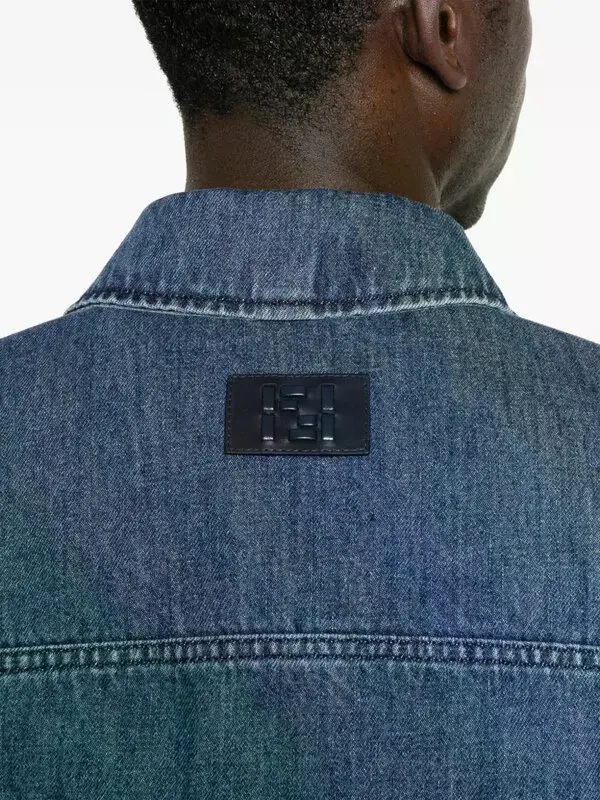 Fendi Logo-patch Denim Jacket