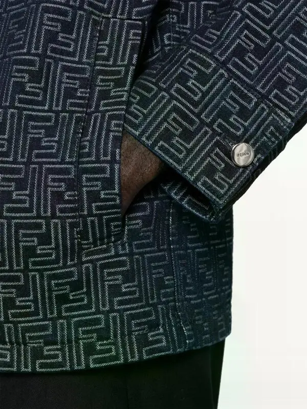 Fendi Ff Monogram Denim Jacket