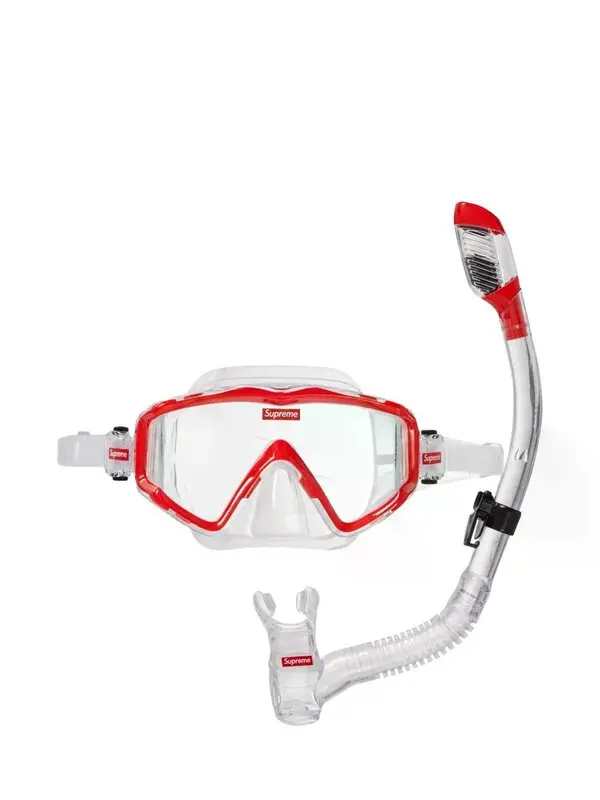 Supreme X Cressi Logo-print Snorkel Set - Red