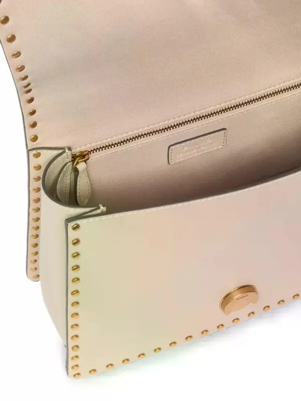 Pinko Love Birds Stud-embellished Tote Bag
