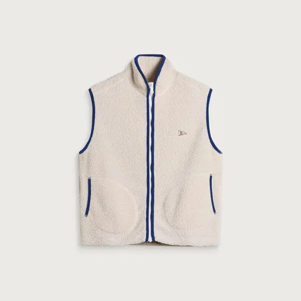 DRAKE'S Boucle Wool Fleece Vest