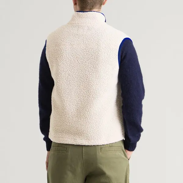DRAKE'S Boucle Wool Fleece Vest
