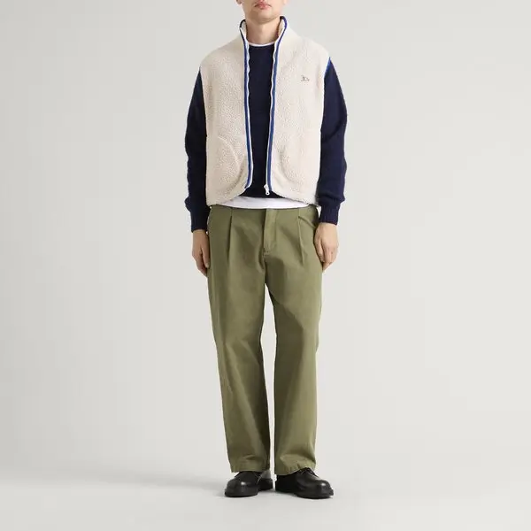 DRAKE'S Boucle Wool Fleece Vest