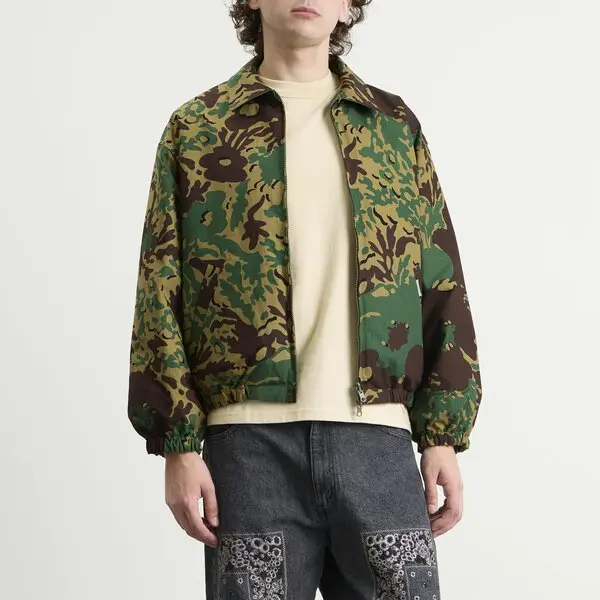 NOMARHYTHM TEXTILE Camo Flower Reversible Down Puffer Jacket