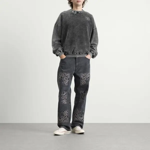 NOMARHYTHM TEXTILE Hand Dye Reverse Twist Sweatshirt