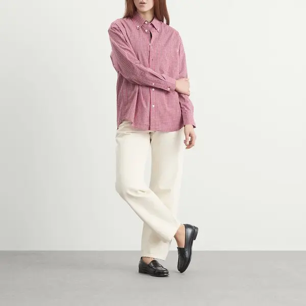 DUNST Oversized Bd Checked Shirt