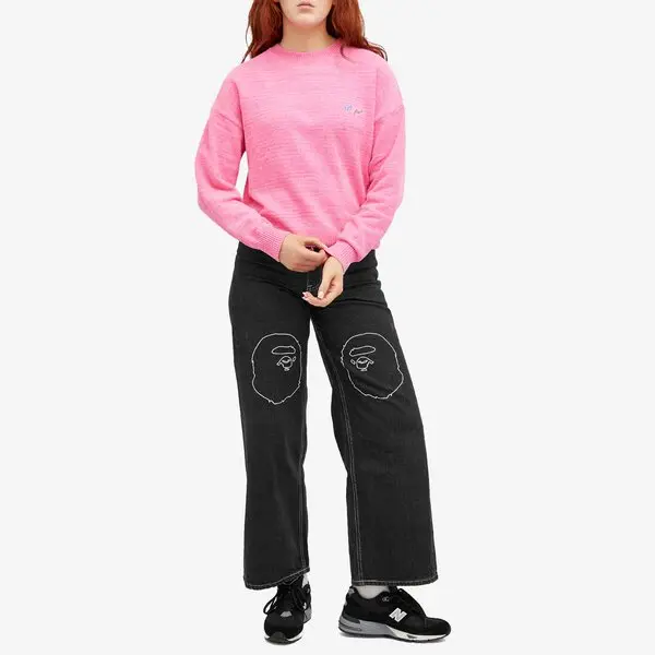A BATHING APE Ape Head Oversized Jeans
