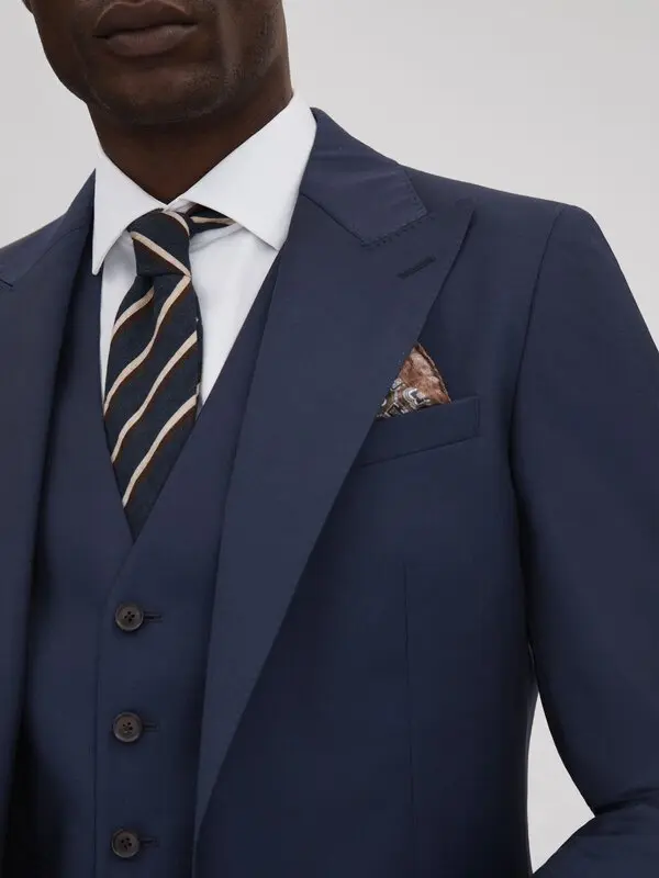 REISS Wool Single Breasted Regular Fit Blazer