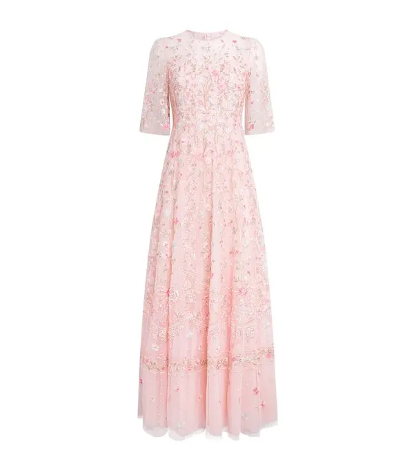 NEEDLE & THREAD Rococo Ribbon Gown - Pink