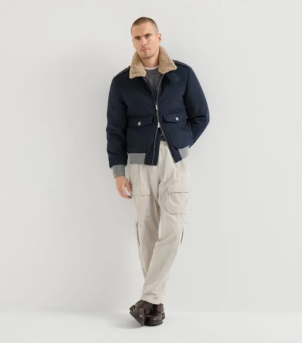 Brunello Cucinelli Cashmere Bomber Jacket