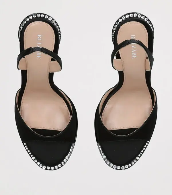 BETZÁBE Satin Slingback Sandals 100